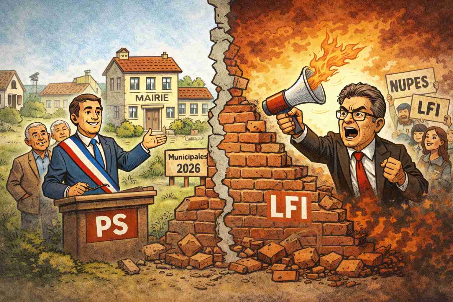 Le PS et LFI face au mur municipal